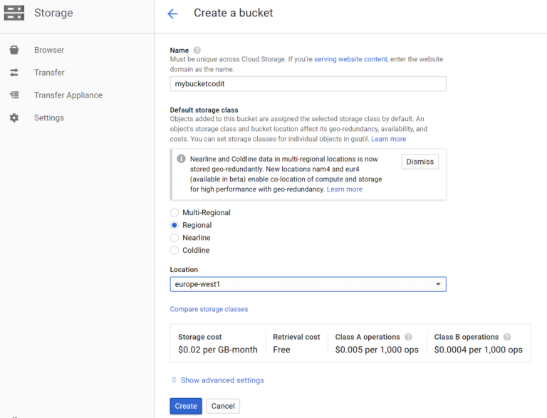 Send Messages to Google Storage with Azure Functions | Codit
